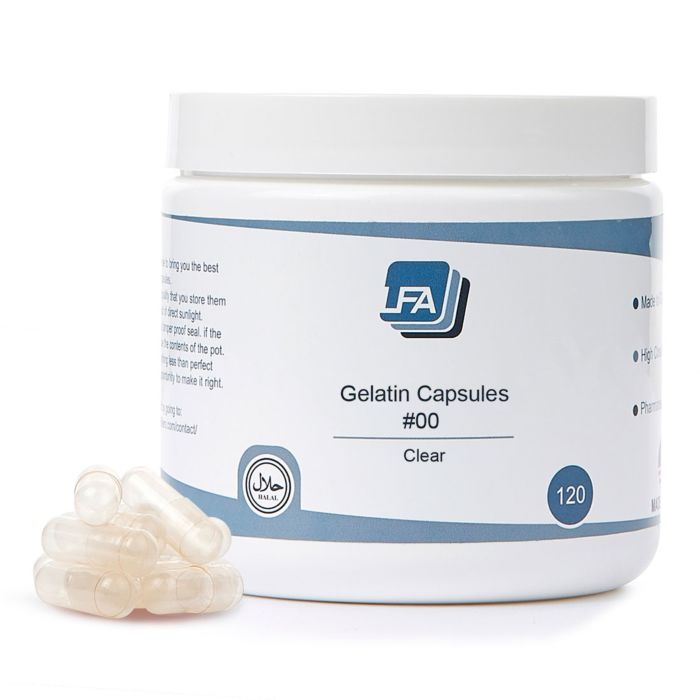 Empty Gelatin Capsules Size #00 Clear | LFA Capsule Fillers